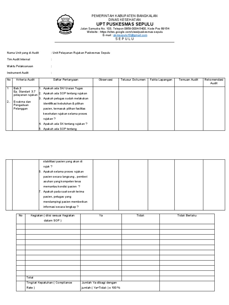 AUDIT INTERNAL Rujukan | PDF