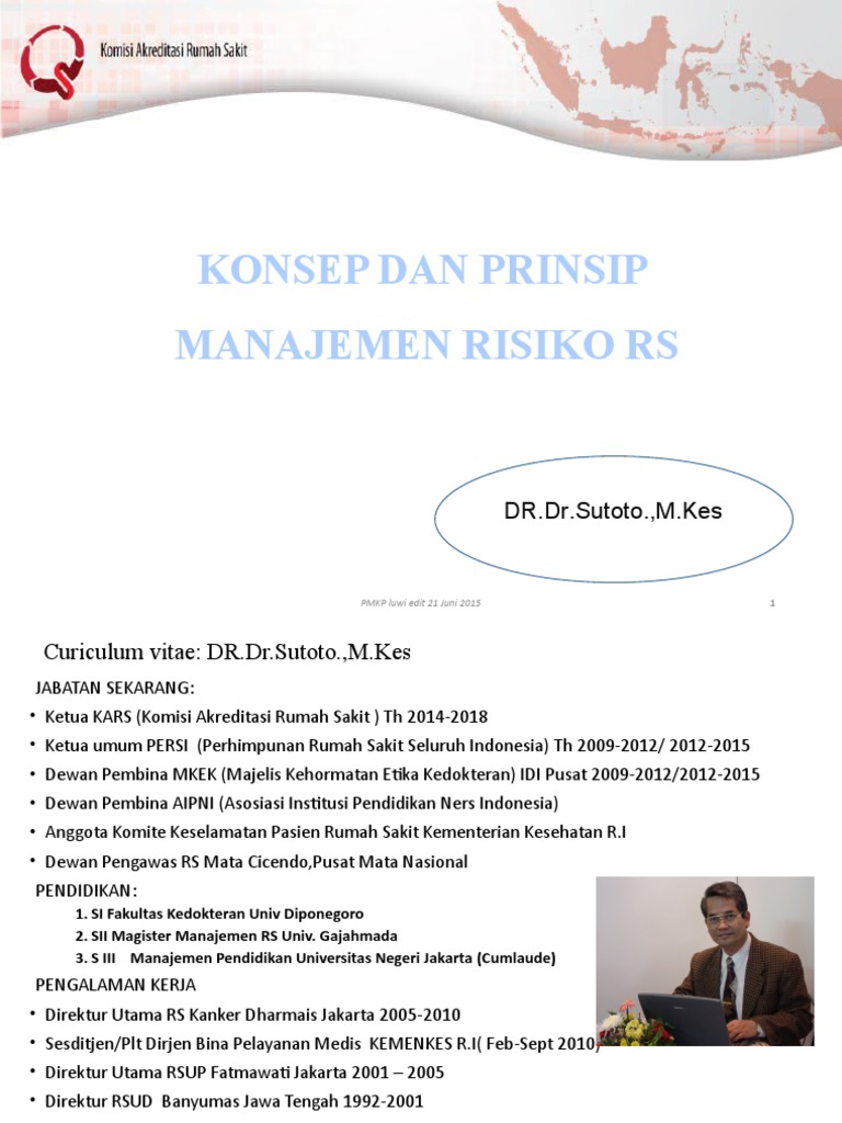 Konsep Risiko Di Rumah Sakit | PDF