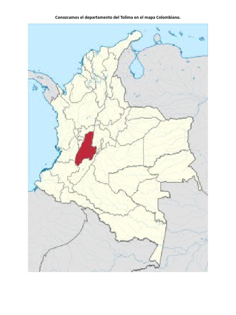 Mapa del Departamento del Tolima | PDF