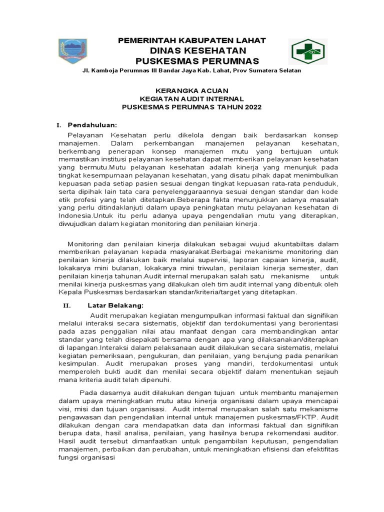 1.kak Audit Internal | PDF