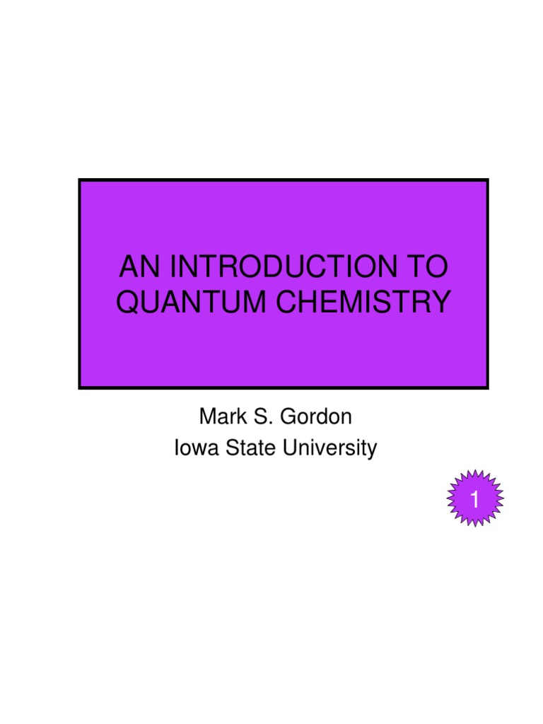 Quantum Chemistry | PDF | Business