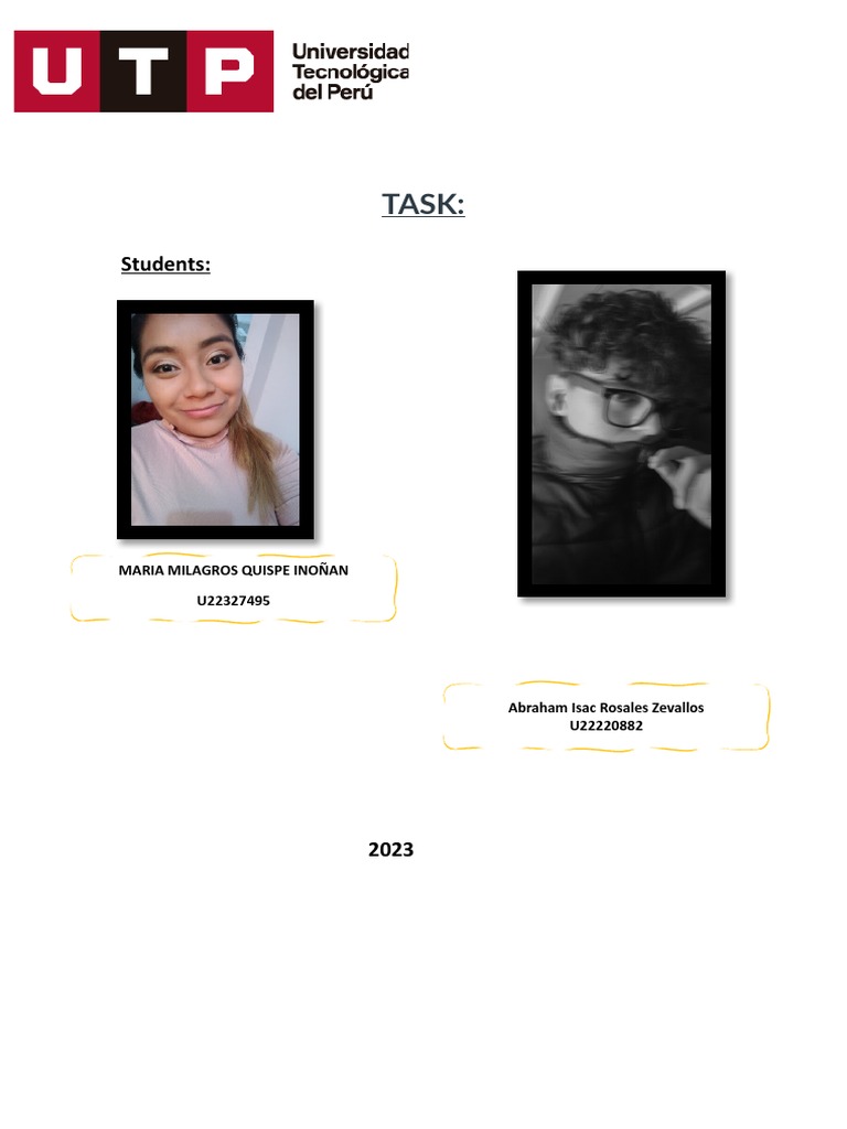 TASK INGLES SEMANA 17 Trabajo Final | PDF