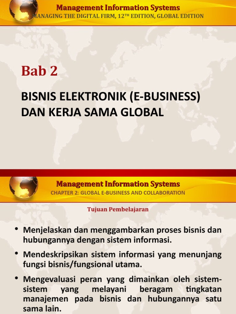 CH02 - Bisnis Elektronik (E-Business) Dan Kerja Sama Global (I) | PDF