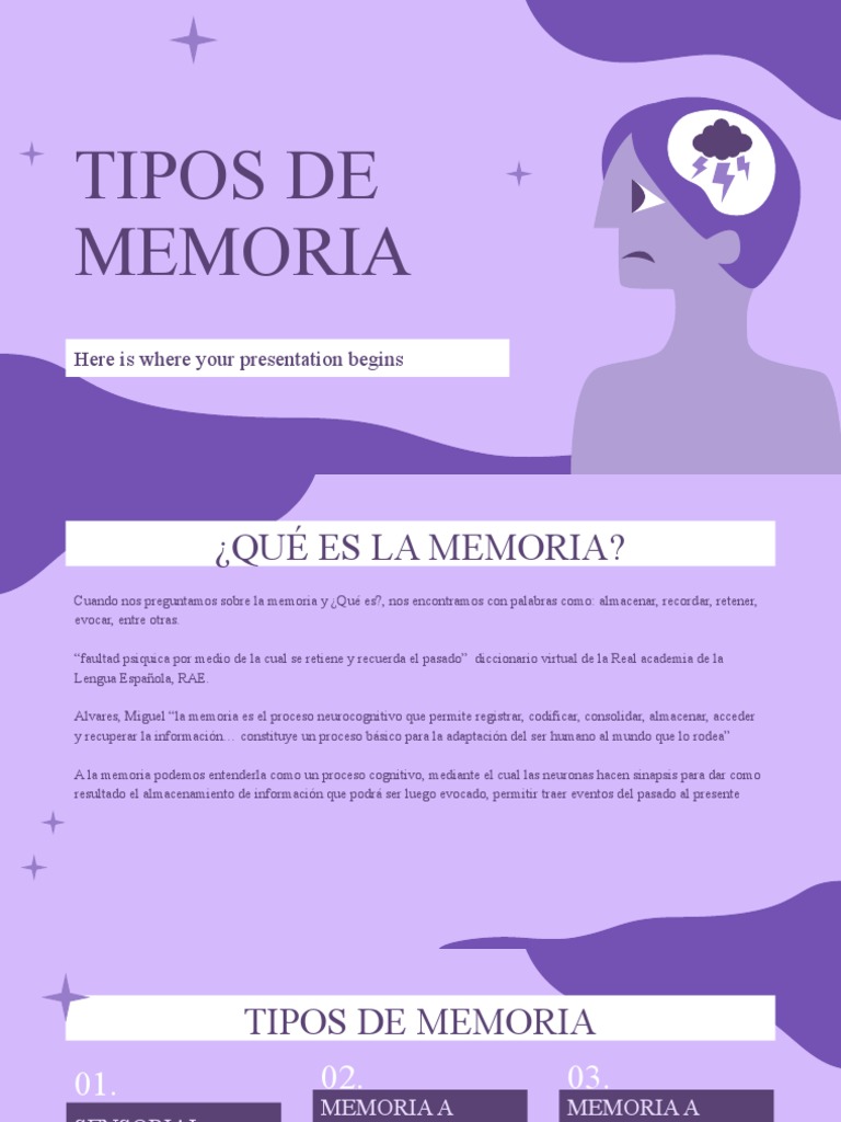 Tipos de Memoria | PDF | Memoria | Lóbulo temporal