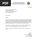 Request Letter For PLDT Line Transfer | PDF