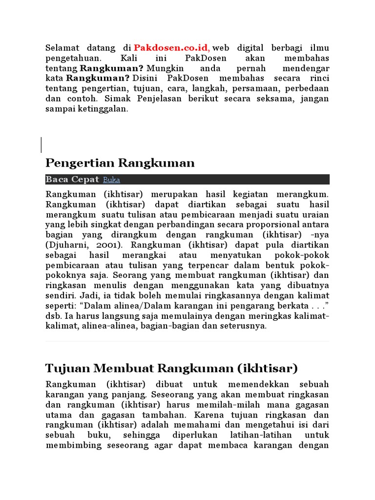 Materi Rangkuman | PDF