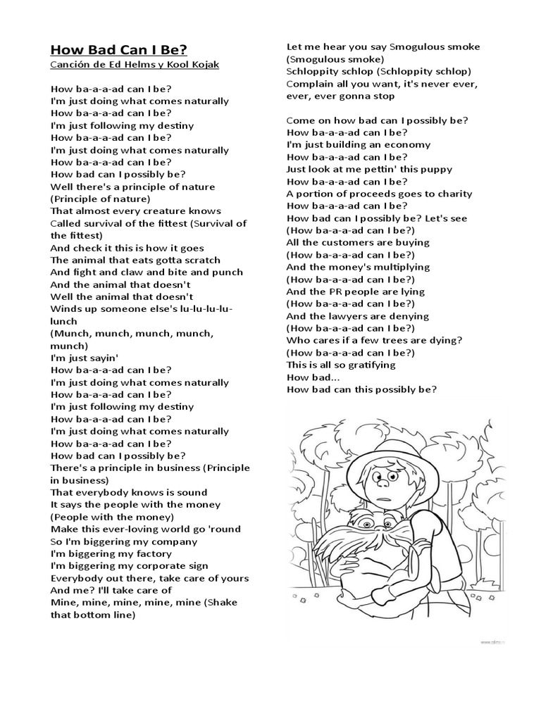 How Bad Can I Be | PDF | Language Arts & Discipline | Foreign Language ...