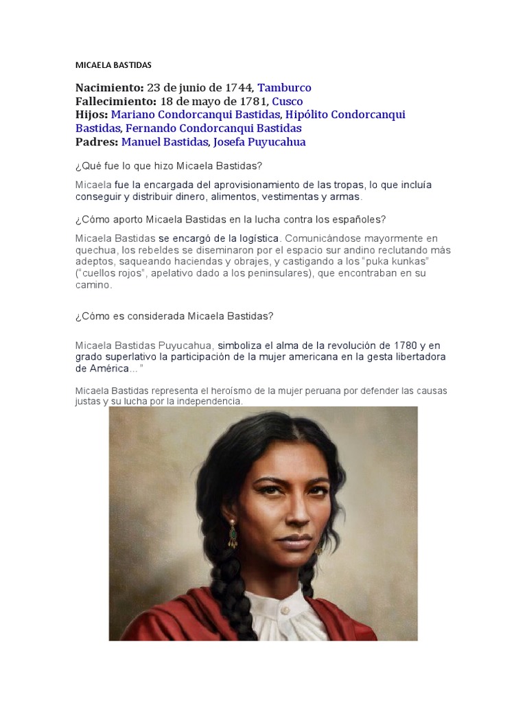 Micaela Bastidas | PDF