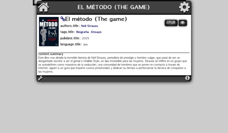 El Método The Game: Seducción y Estrategia | PDF | Libros para adolescentes