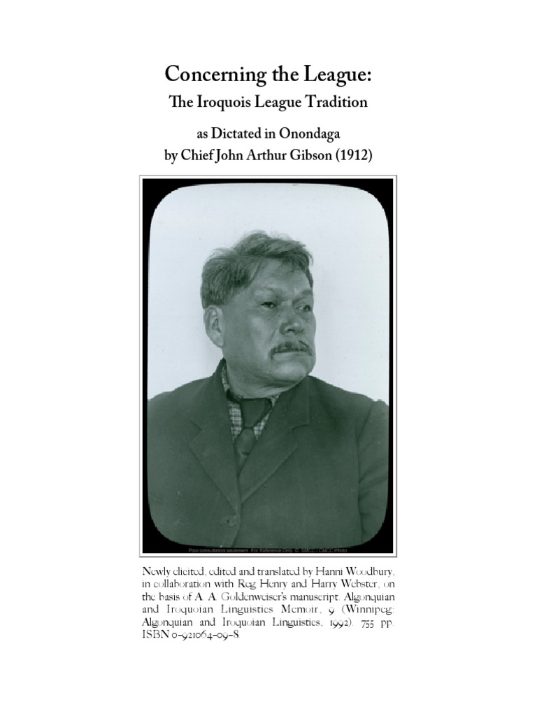Concerning The League, John Gibson | PDF | Iroquois