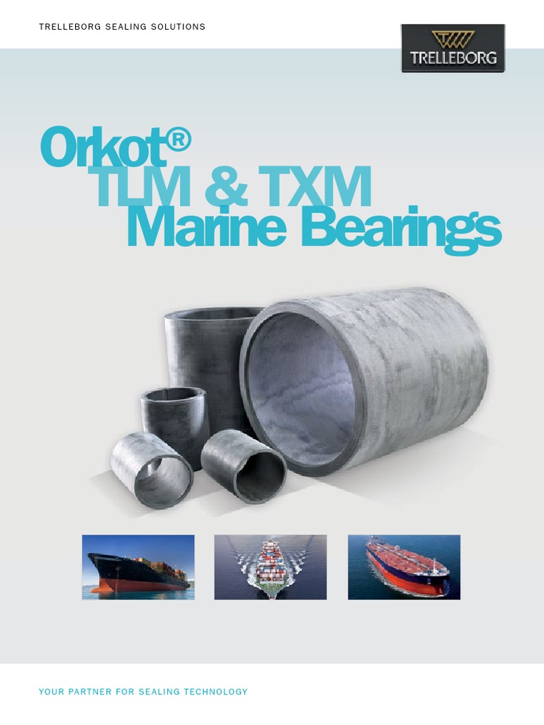 Orkot TLM and TXM Marine Bearings GB en | PDF | Bearing (Mechanical ...