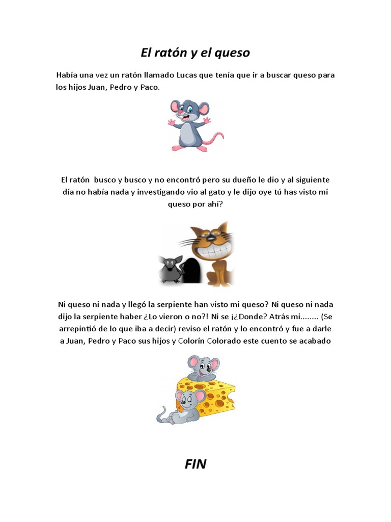 El raton y el queso-2 | PDF