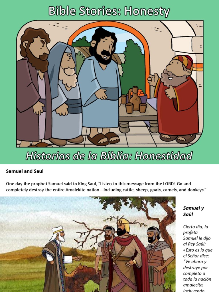 Bible Stories-Honesty - Historias de La Biblia-Honestidad | PDF | Saulo