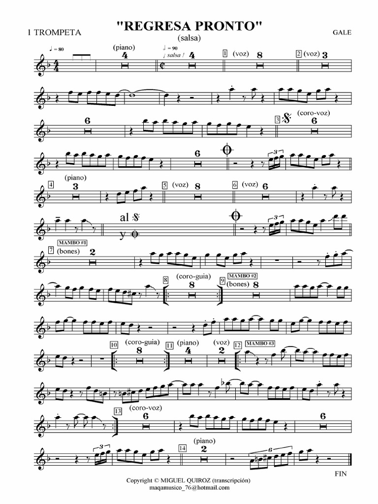 Gale - Regresa Pronto | PDF