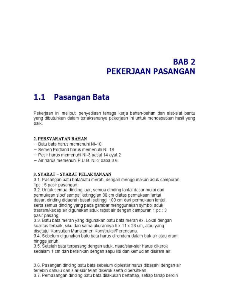 Pasangan Bata | PDF