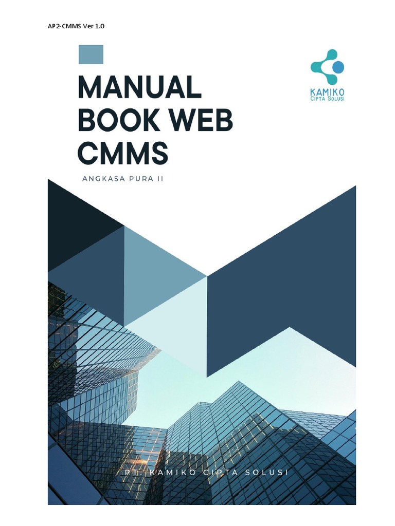 Manual Book Cmms Web | PDF