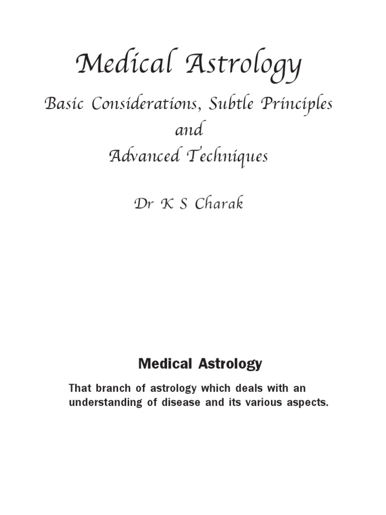 Medical Astrology With Charts - 11-1-2014 | PDF | Planets In Astrology ...
