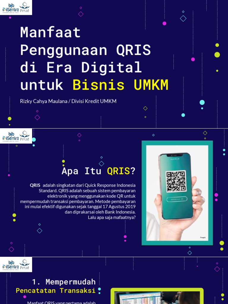 Manfaat Penggunaan Qris Di Era Digital Untuk Bisnis Umkm | PDF