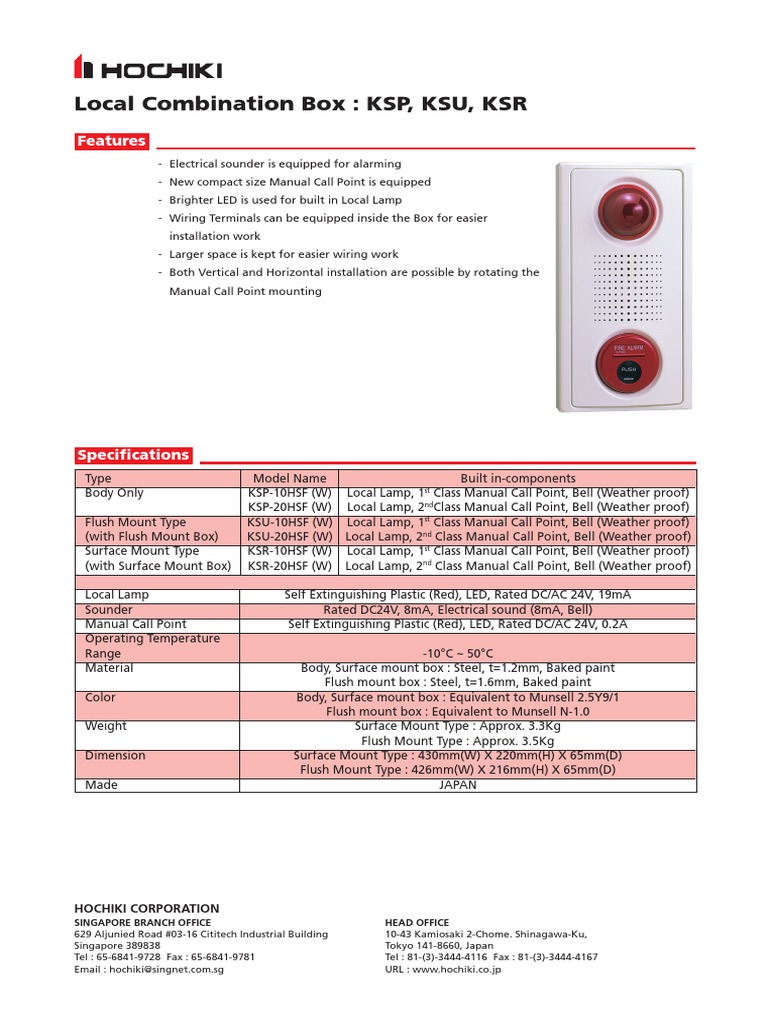 QuocAn PCCC Bo To Hop Chuong Den Khan KSR 10HSF Quoc An PCCC | PDF | Electrical Components ...