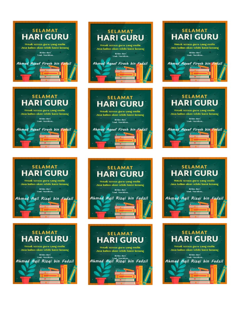 Label Hari Guru | PDF
