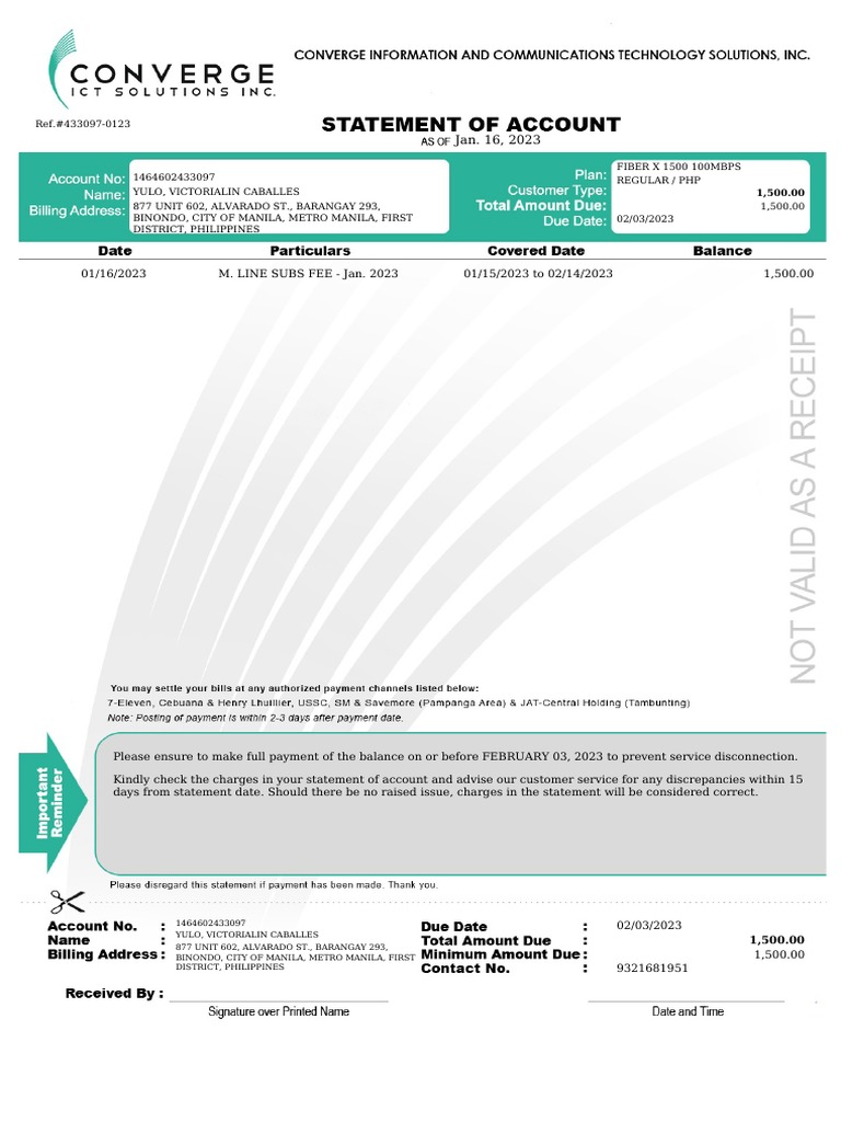 Yulo, Victorialin Caballes 877 Unit 602, Alvarado ST., Barangay 293 ...