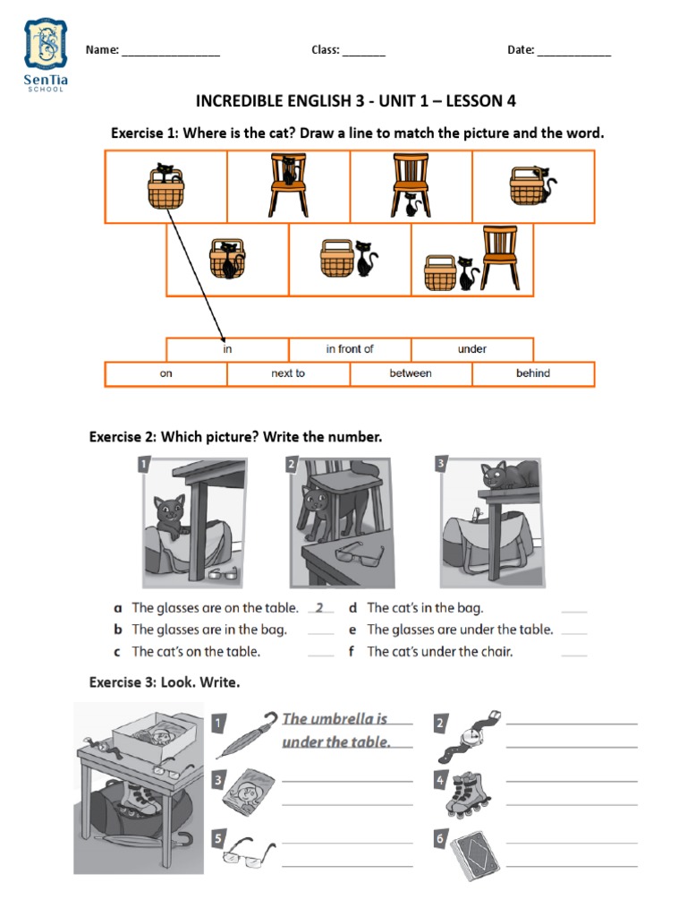 Incredible 3 Homework Lesson 4 | PDF