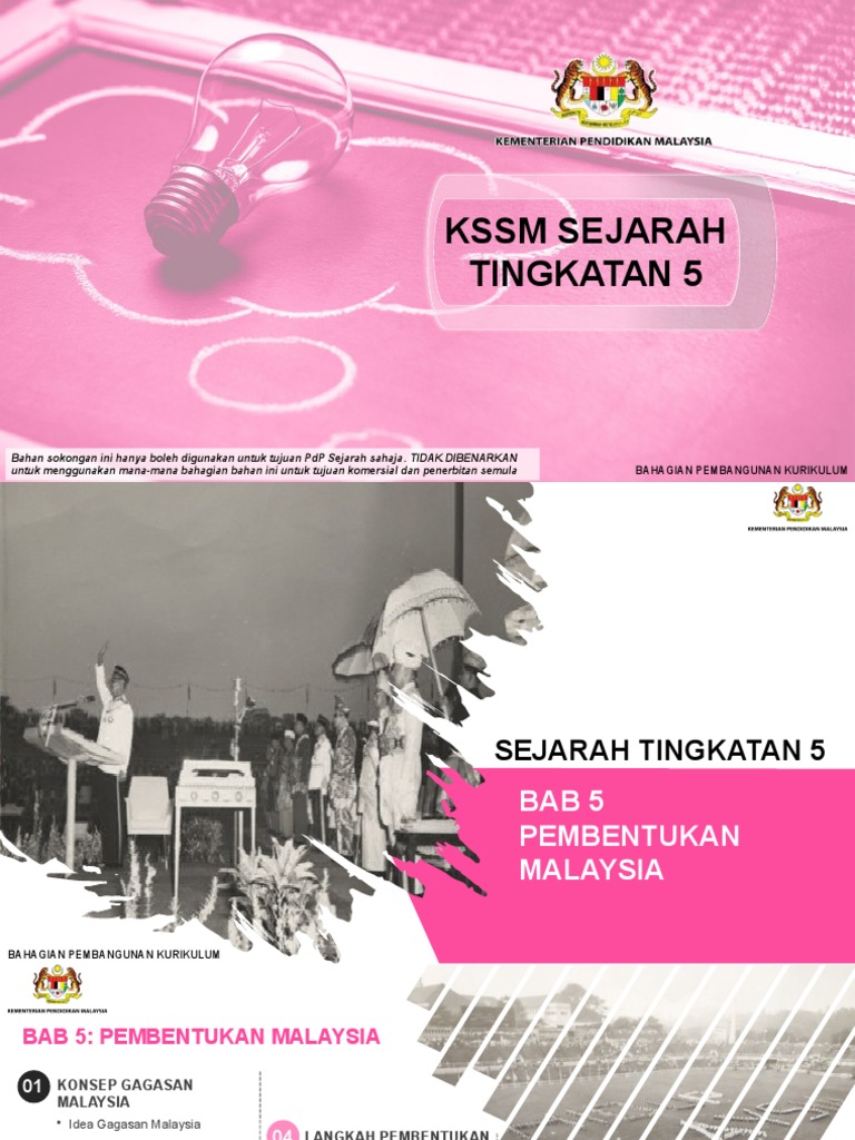 KSSM Sejarah Tingkatan 5 Bab 5 | PDF