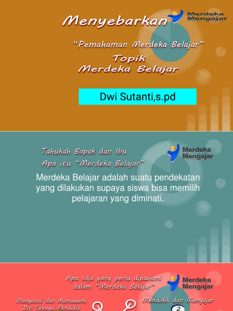 Aksi Nyata Topik Merdeka Belajar - Menyebarkan Pemahaman Merdeka Belajar DWI | PDF