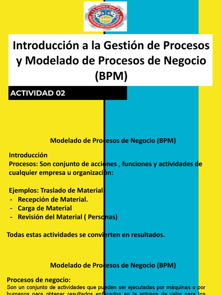 Modelamiento Actividad 02 | PDF | Procesos de negocio | Business