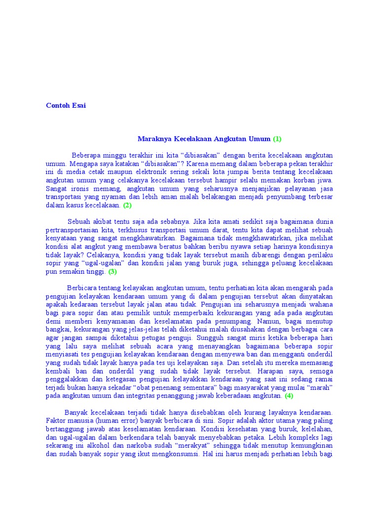 Contoh Esai | PDF
