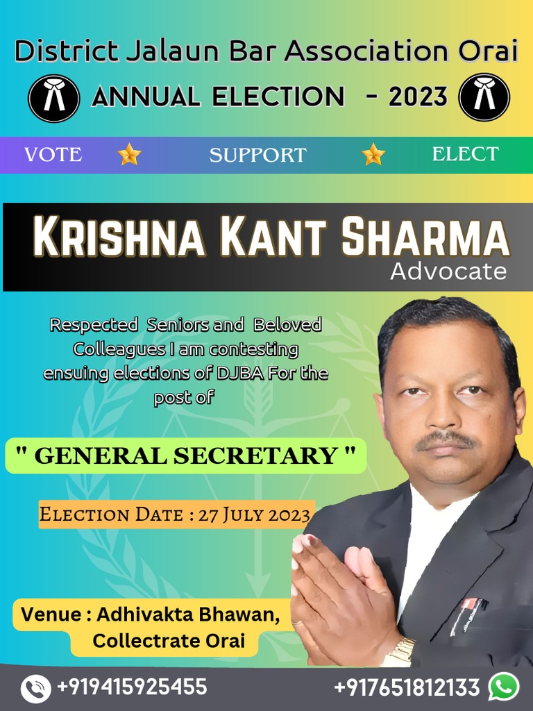 Blue and Red Political Election Poster | PDF