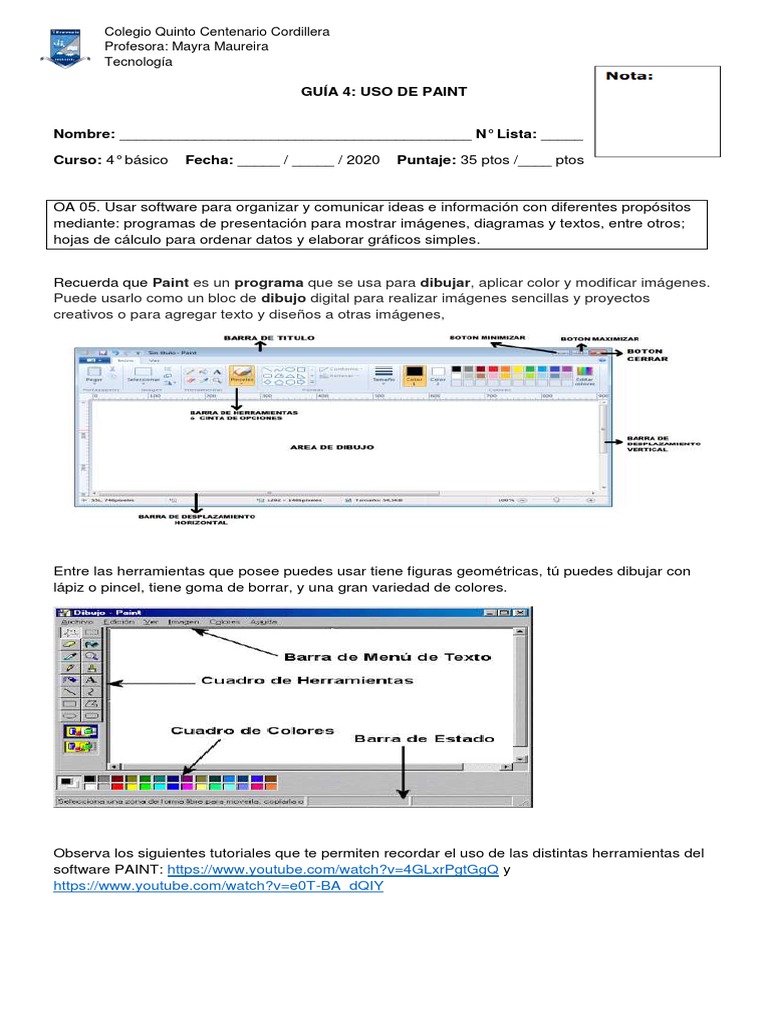 Rubrica Paint | PDF | Informática | Software