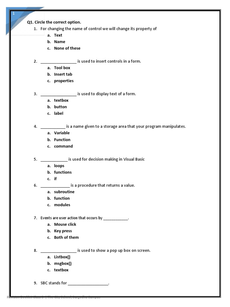 Useful CSResurce Class 8 | PDF | Pointer (Computer Programming) | Control Flow