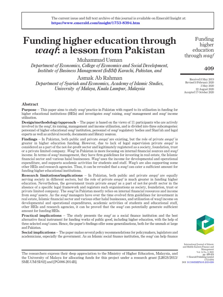 10 1108 - Imefm 05 2019 0200 | PDF | Nonprofit Organization