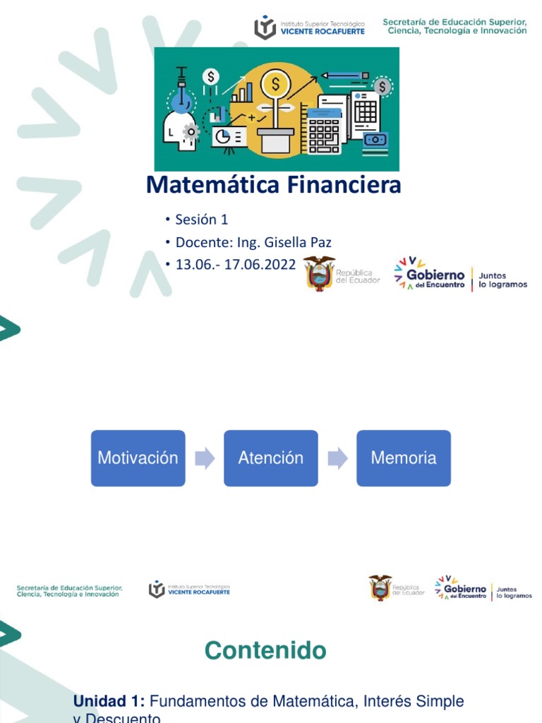 Fundamentos de Matemática Financiera | PDF | Finanzas Matemáticas | Interés