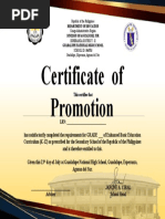 DEPED FORM 138 Jhs | PDF | Behavior Modification | Learning