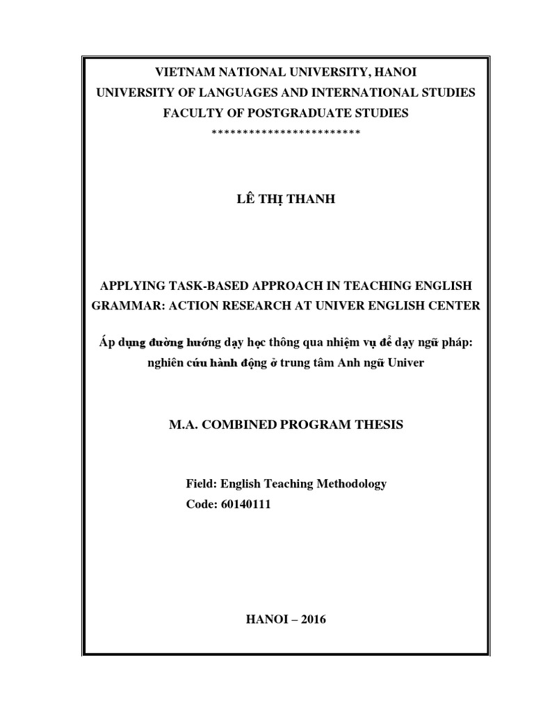 (123doc) - Applying-Task-Based-Approach-In-Teaching-English-Grammar-Action-Research-At-Univer ...