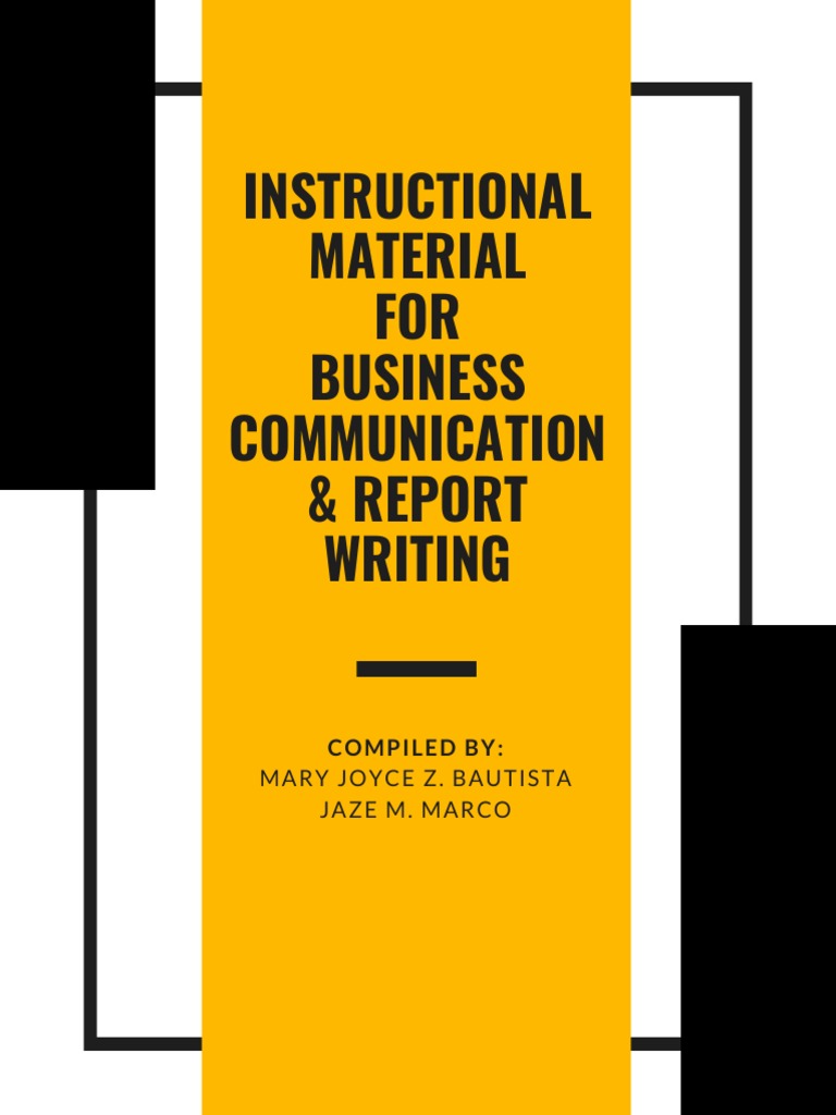 Business Communication & Report Writing | PDF | Memorandum | Communication