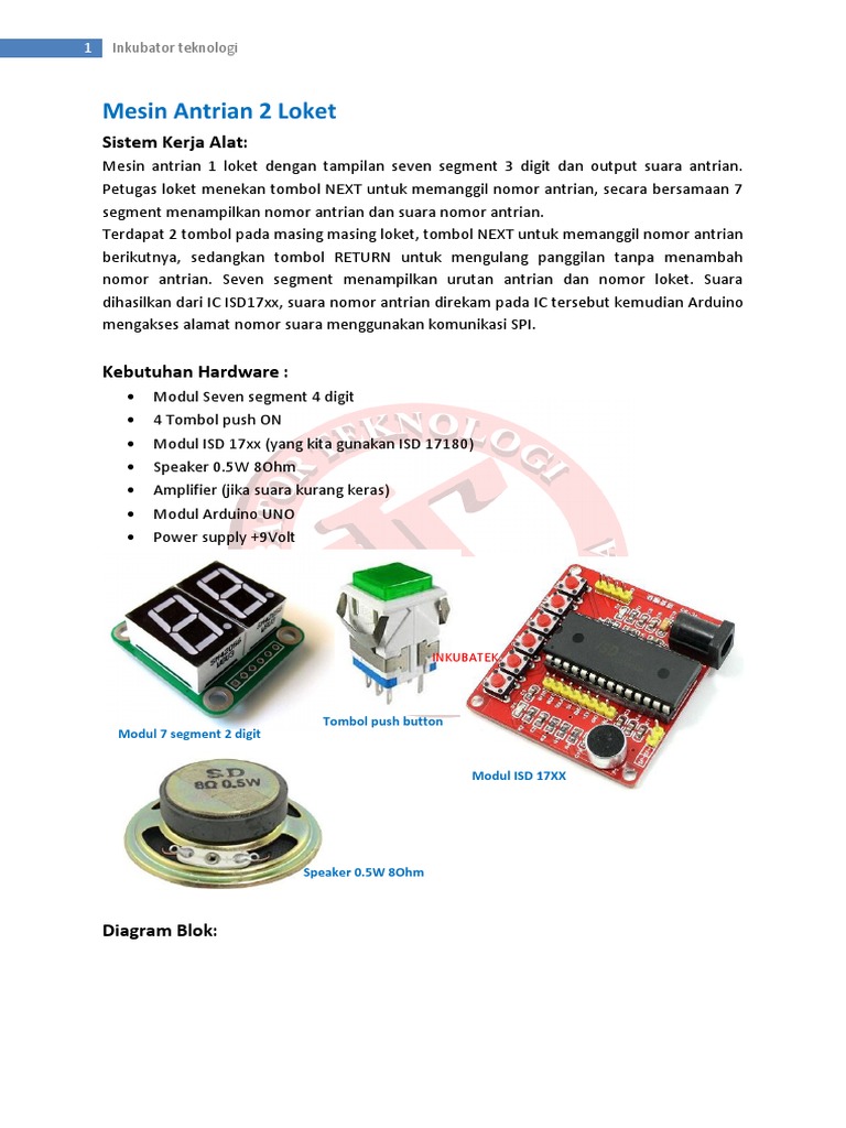 Mesin Antrian 2 Loket | PDF
