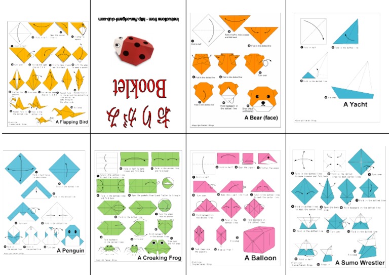Origami Mini Book | PDF