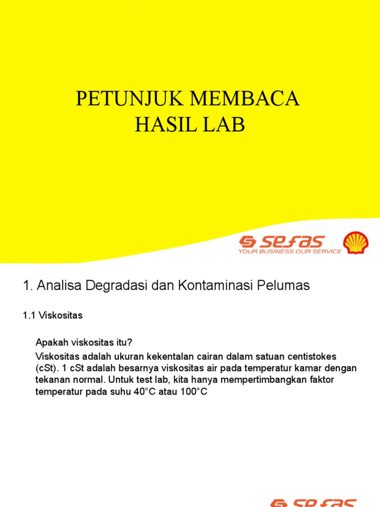 Petunjuk Pembacaan Hasil Lab | PDF