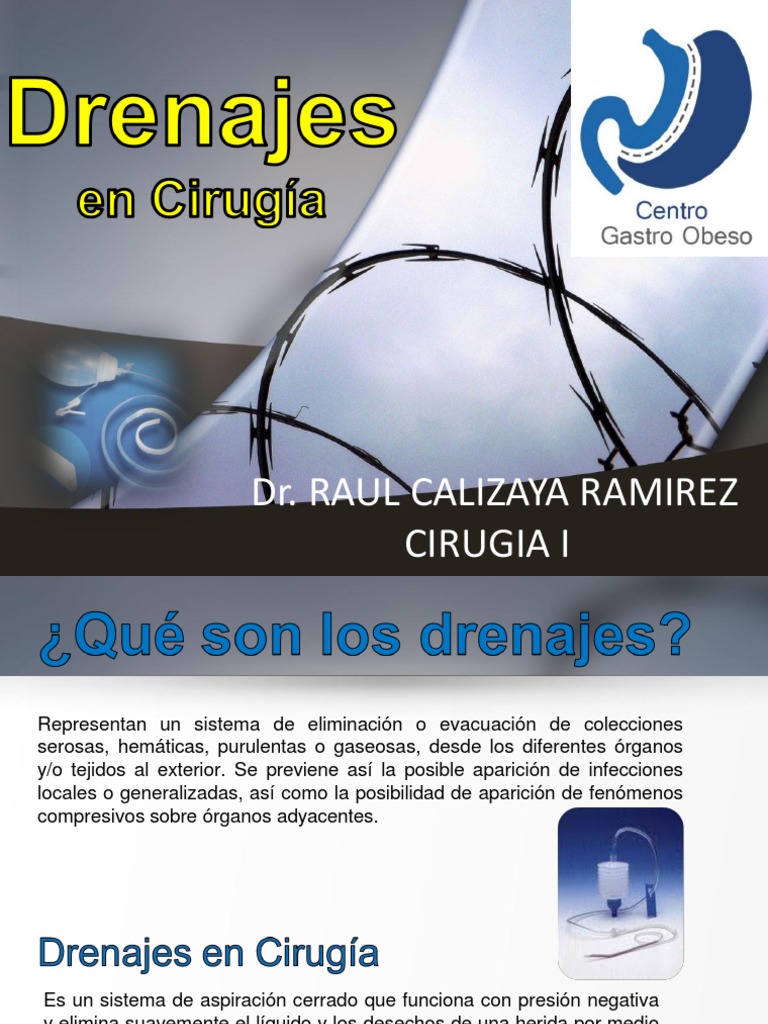 DRENAJES | PDF | Herida | Vejiga urinaria