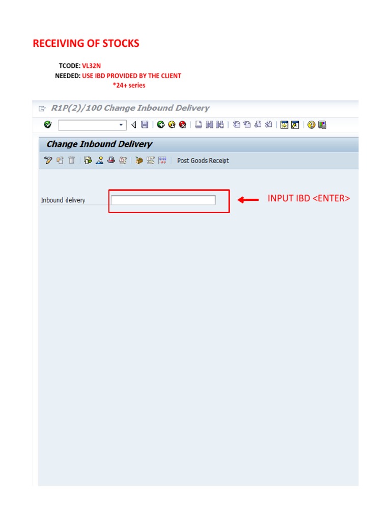 VL32N - Receiving of Imported Items | PDF