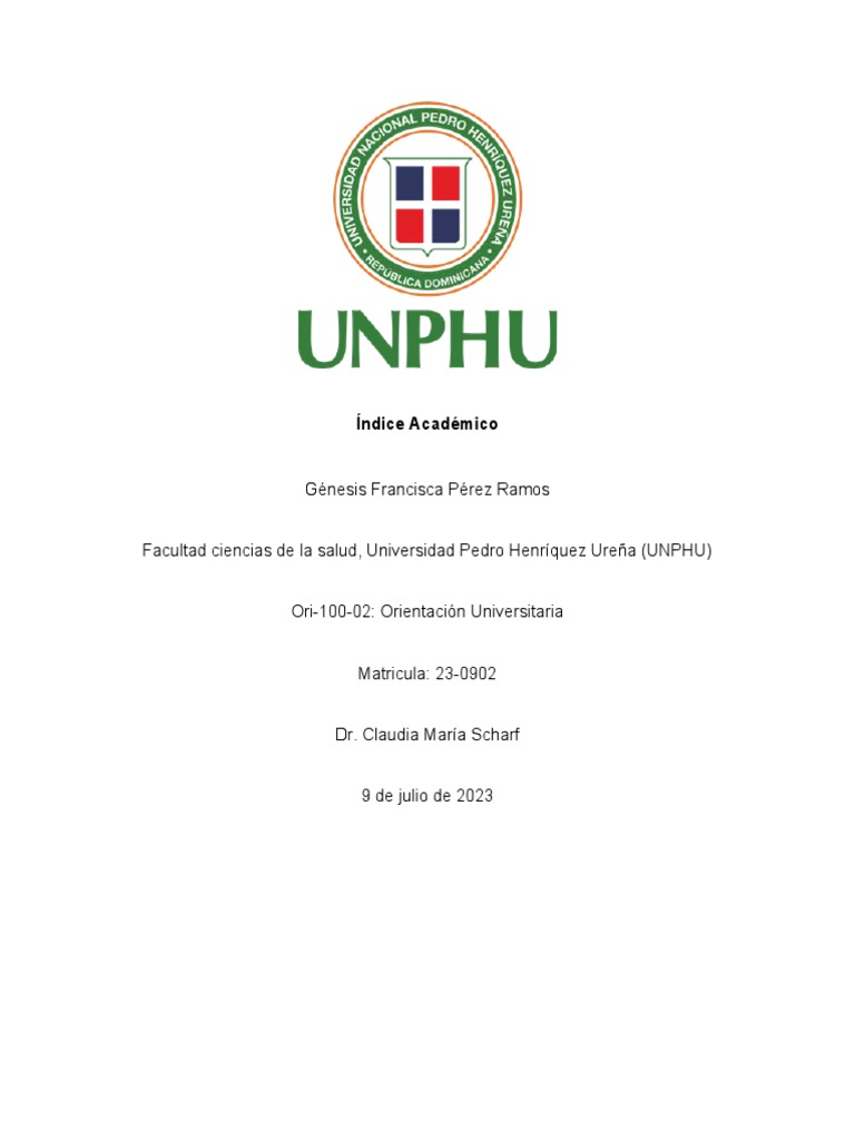 Indice Semestral 1 | PDF