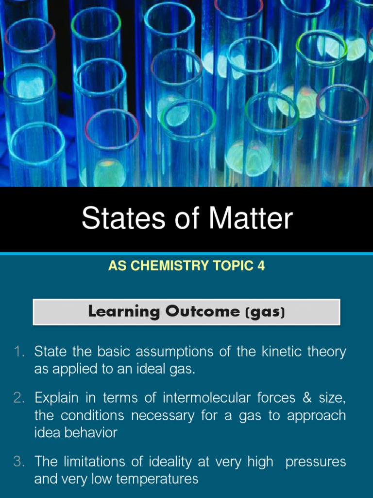 States of Matter (Gas) | Download Free PDF | Gases | Molecules