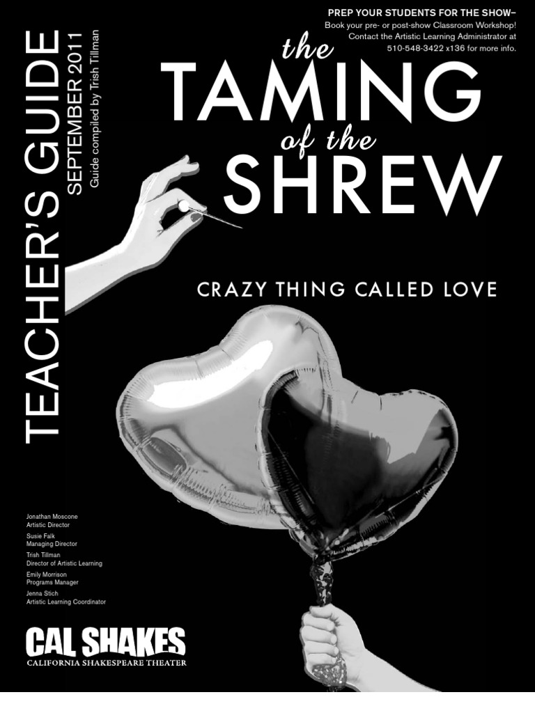 Shakespeare for Teachers | PDF | The Taming Of The Shrew | William ...