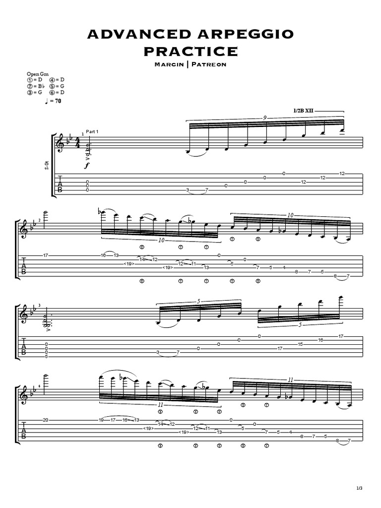 Advanced Arpeggio Practice - Marcin-1 | PDF