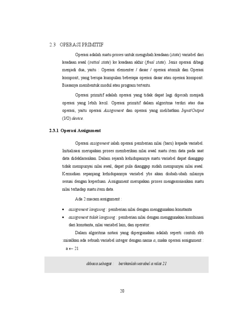 5 Operasiprimitif | PDF