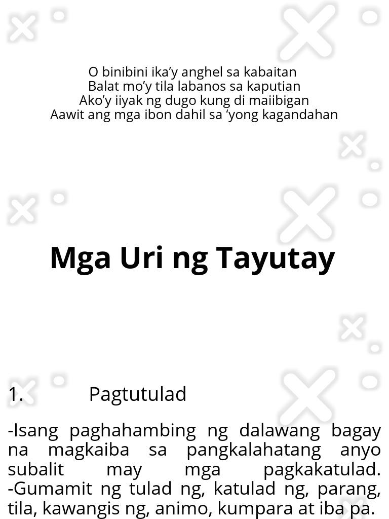 Tayutay | PDF