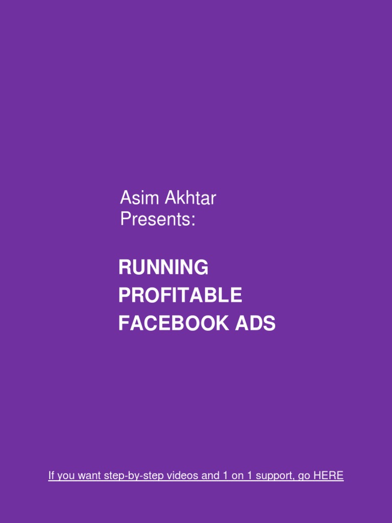Running Profitable Facebook Ads | Download Free PDF | Facebook | Internet Running Profitable Facebook Ads | Download Free PDF | Facebook | Internet